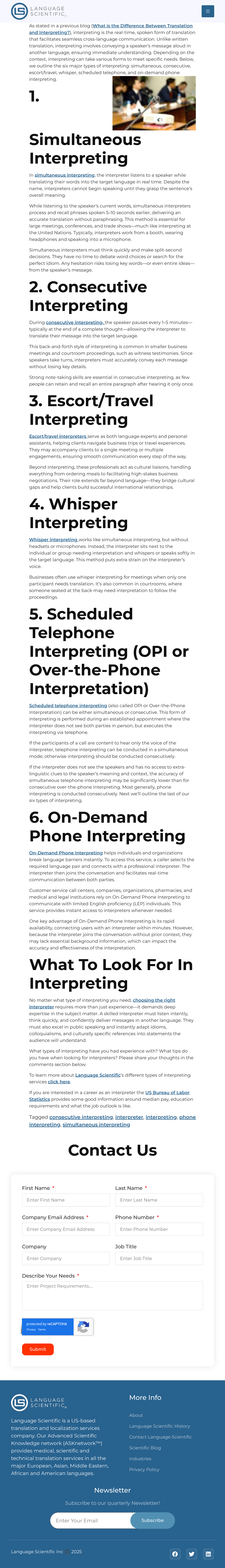 Learn About The 6 Types of Interpreting Language Scientific - As stated ...