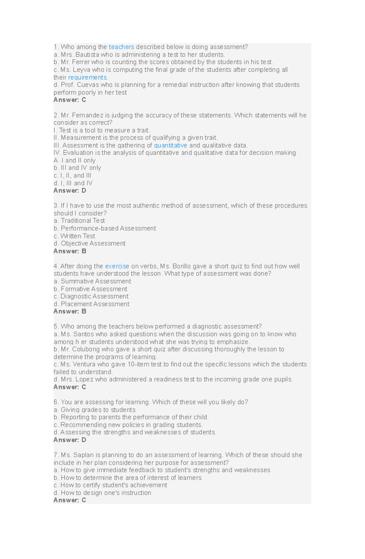 Prof Ed 101: Assessment and Evaluation Review Guide - Studocu