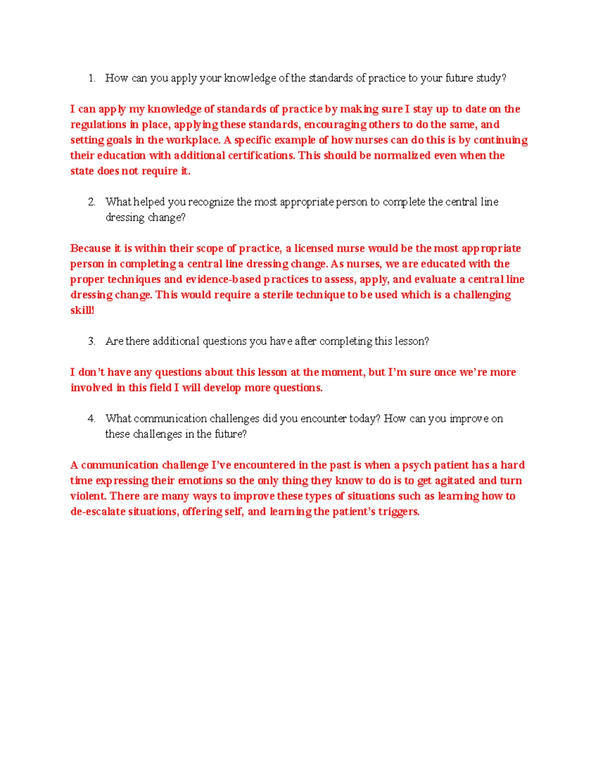 ATI - RN Scope & Standards of Practice Lesson Report - Studocu