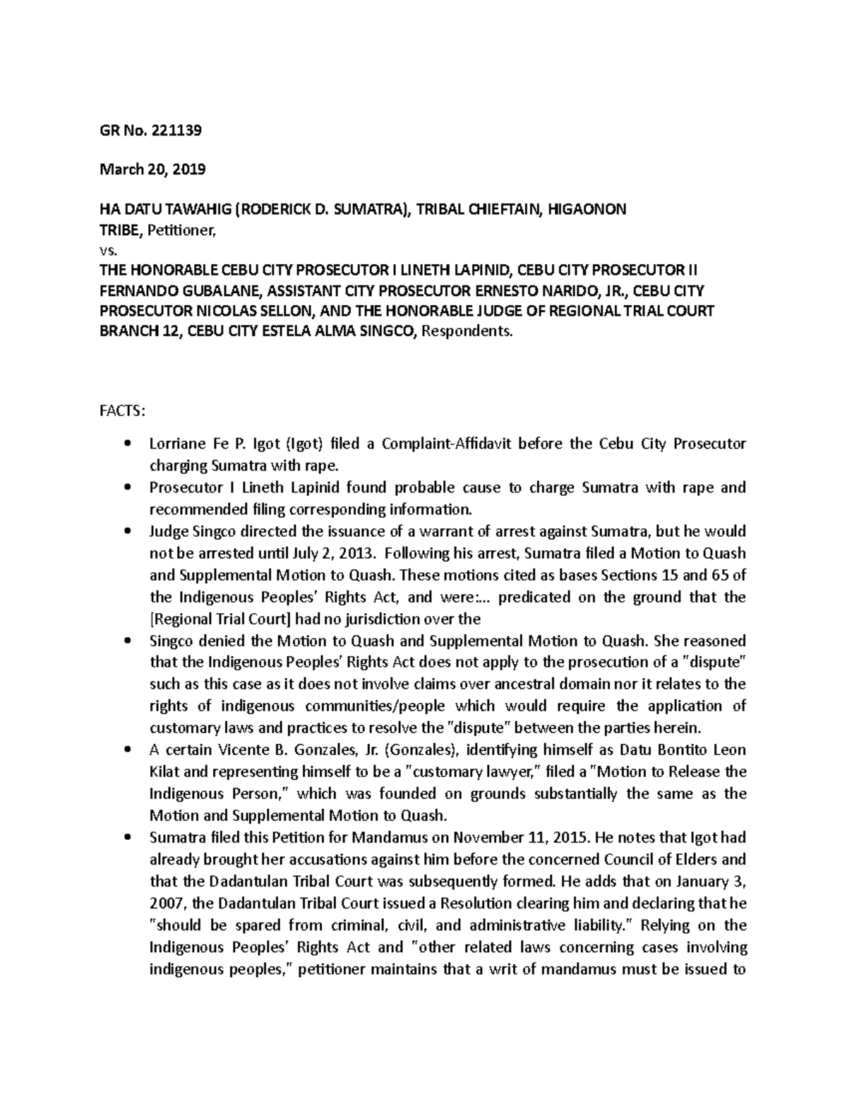 Case Digest - People vs Dungo - G. No. 209464 July 1, 2015 DANDY L ...