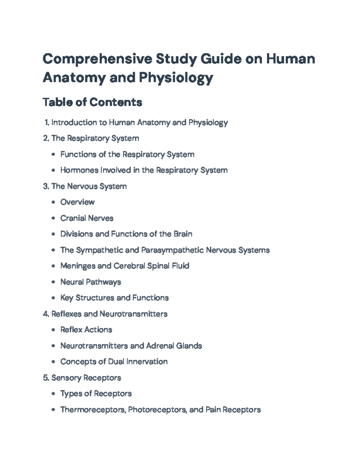 Comprehensive Study Guide for HAP 101: Human Anatomy & Physiology - Studocu