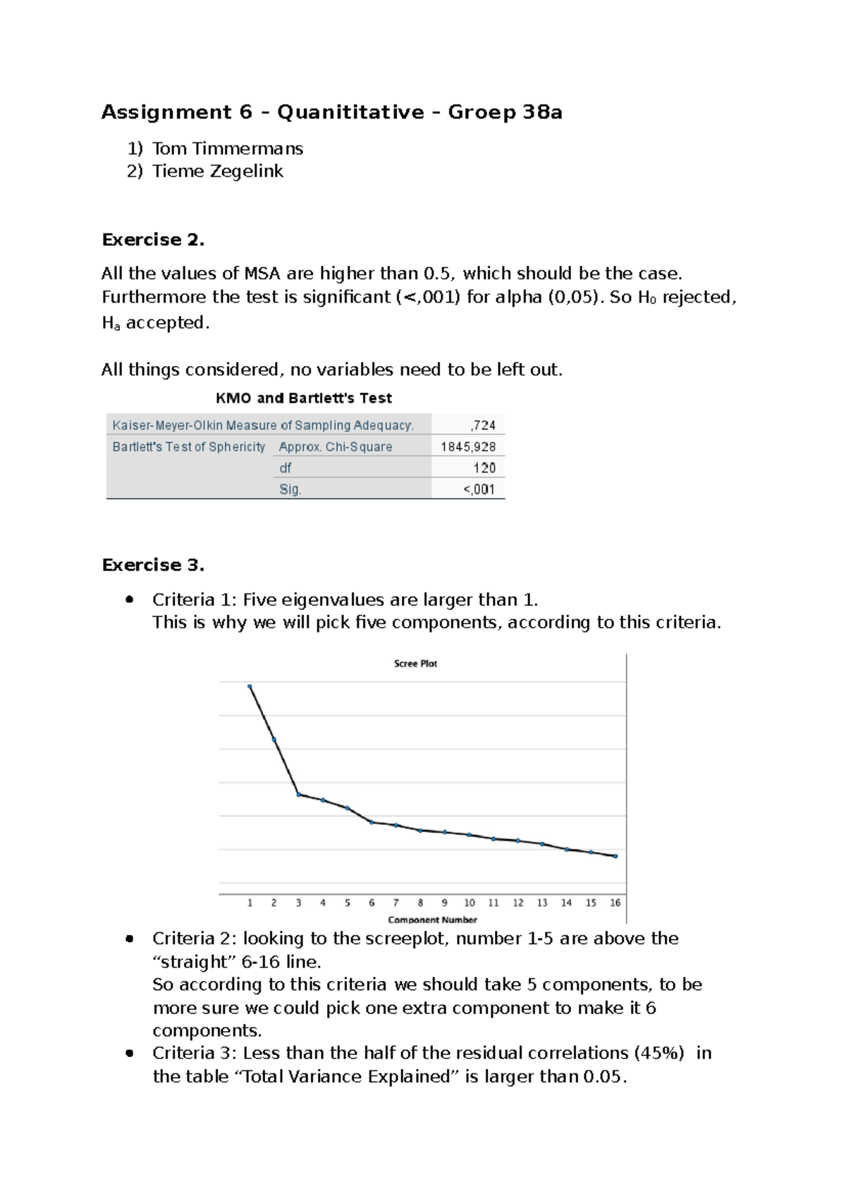 Assignment 6 Practical on Quantitative Analysis - Group 38a - Studeersnel