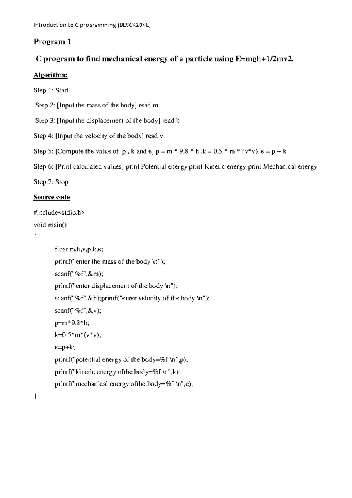 Besck 204e 104e 3oct2023see Blsck204ebescke Second Semester Beb Degree Examina Tion