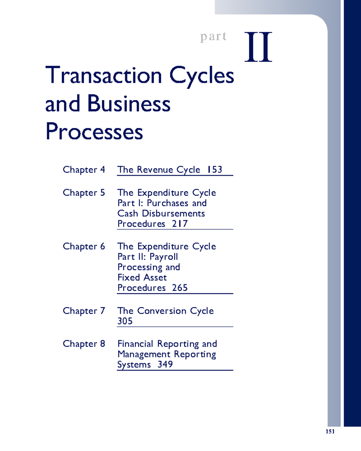 C4 - chapt 4 AIS - p a r t II Transaction Cycles and Business Processes ...