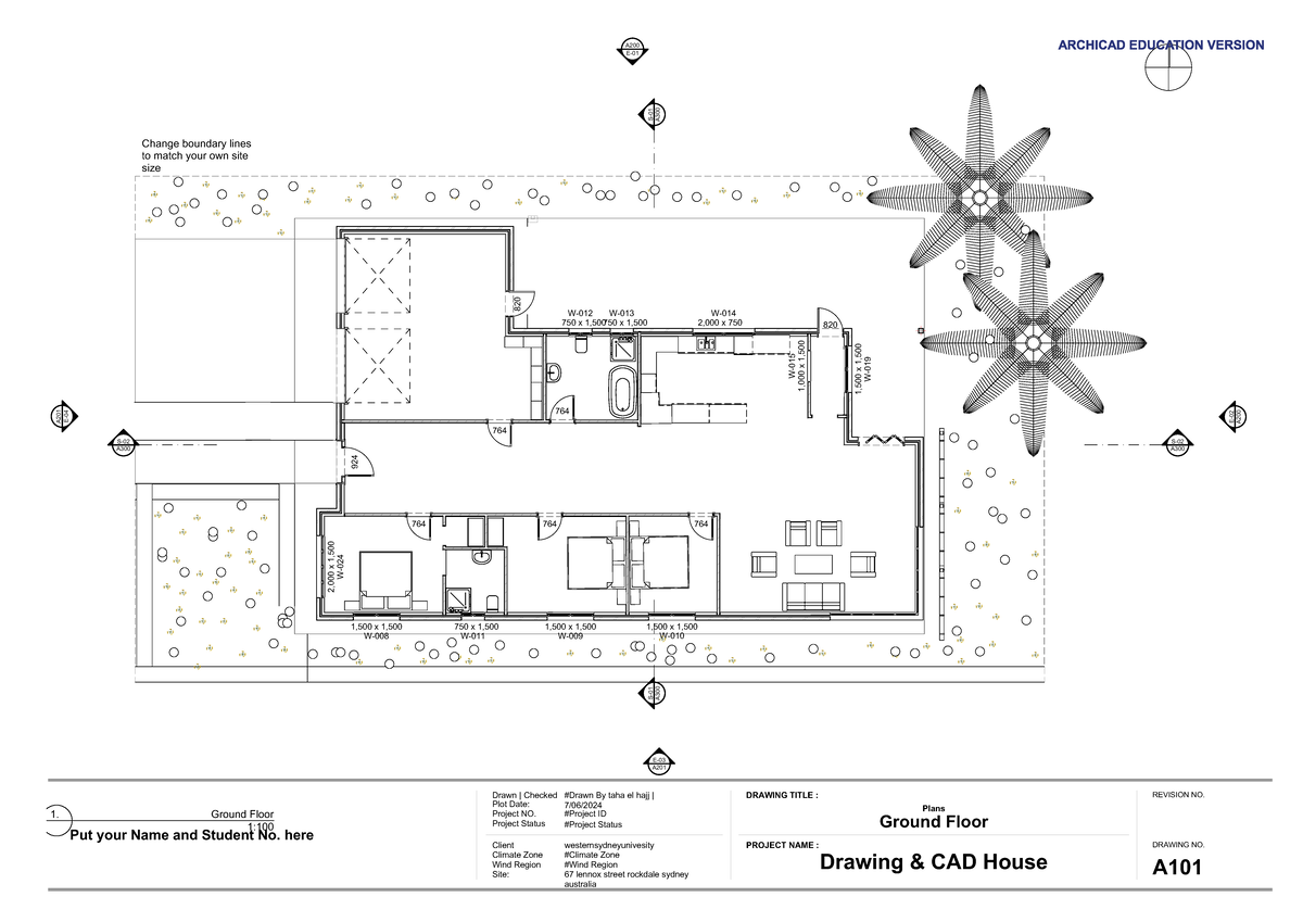 Assessment 3 Final CAD Drawing - Plot Date: Drawn | Checked Drawing ...