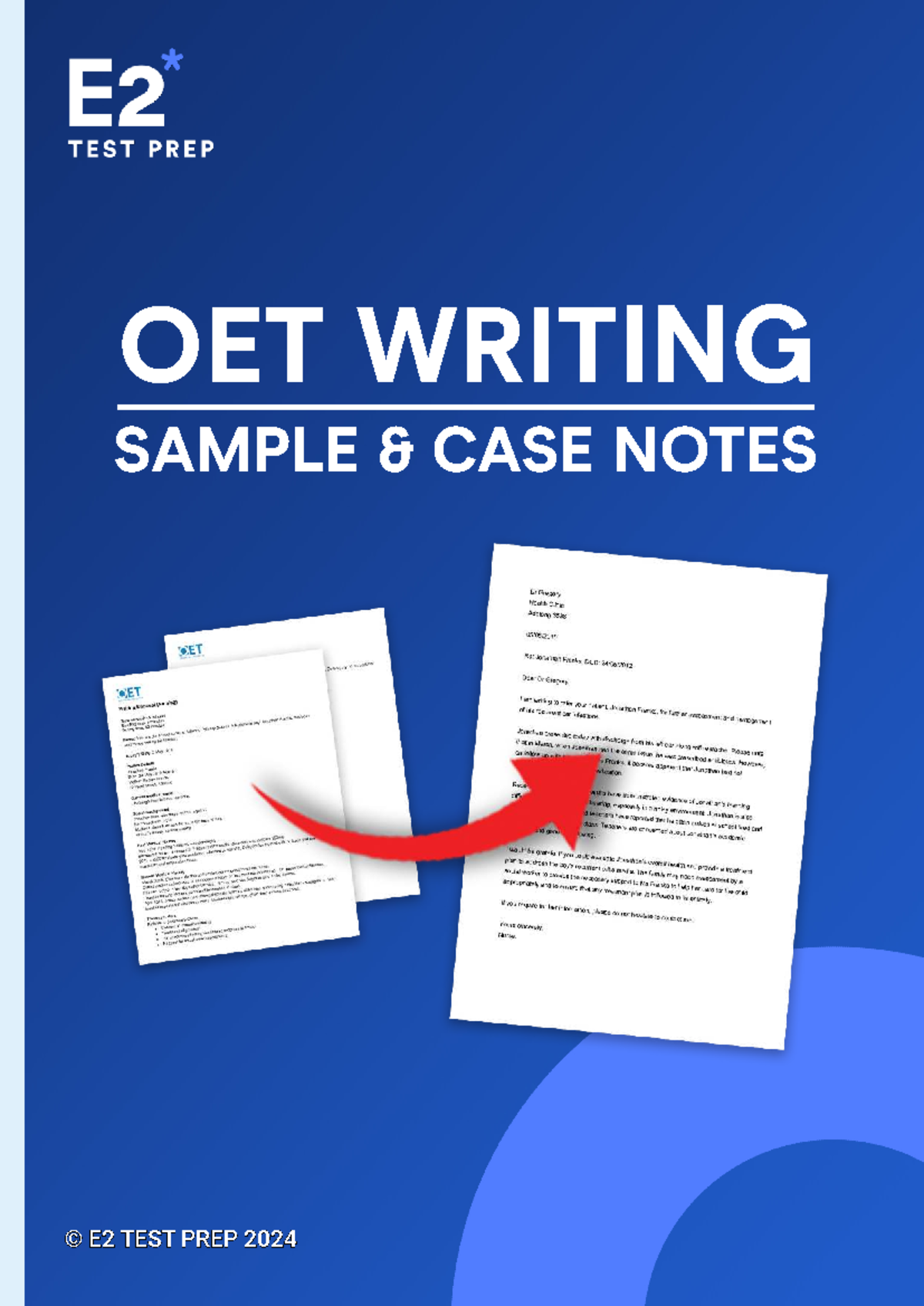 OET Writing Sample Case Notes E2 Test Prep 2024 - Studocu
