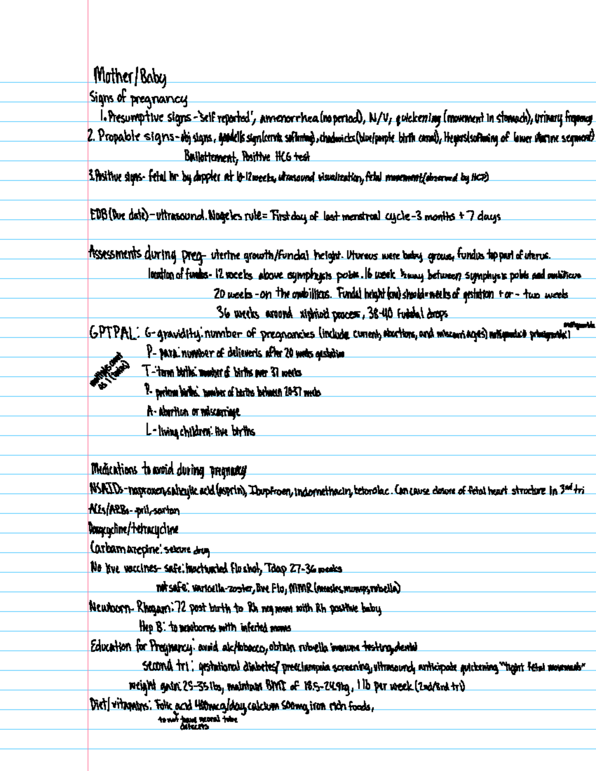 Maternity Nursing Notes: Comprehensive Guide for Course NUR 101 - Studocu