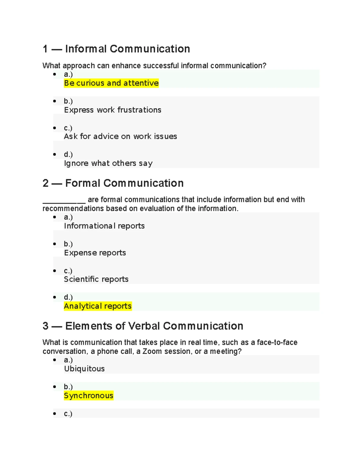 Business Communication Unit 3 Practice Milestone 3 - 1 You are managing ...