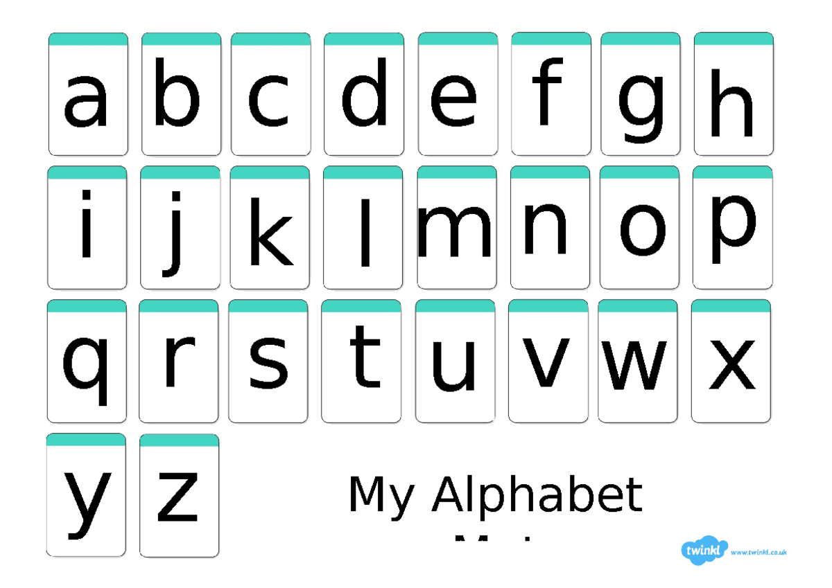 Alphabet - tu lieu hoc tap - a b c d e f g h i j k l My Alphabet Mat m ...
