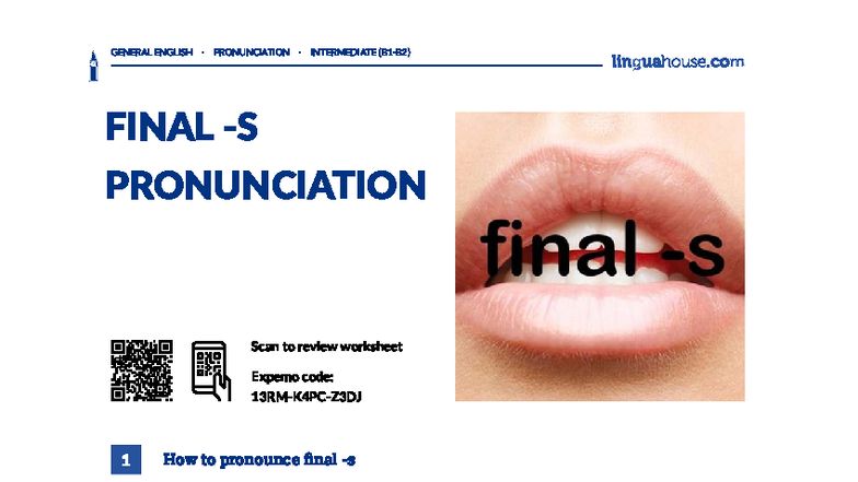 Final-s-Pronunciation-Student Copy - - Studocu