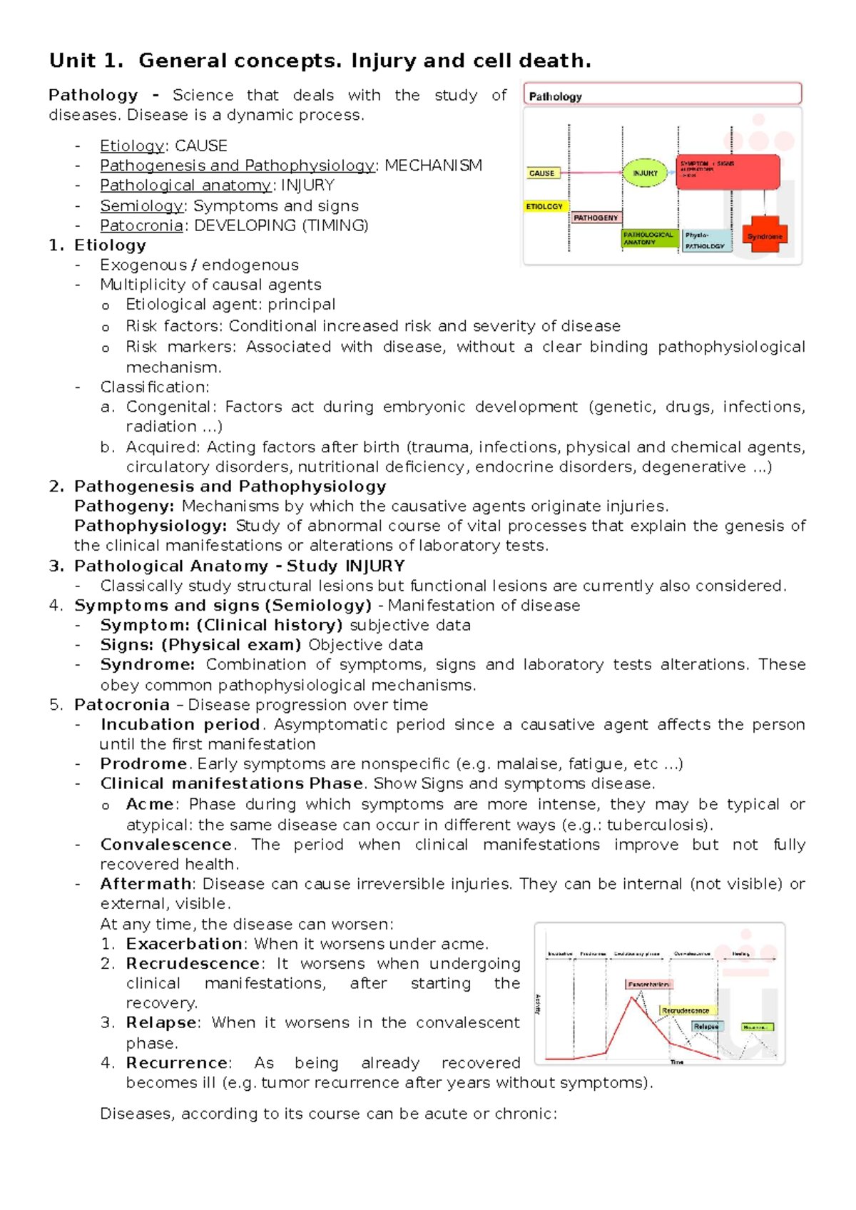 Unit 1: General Concepts in Medical and Surgical Pathology - Studocu