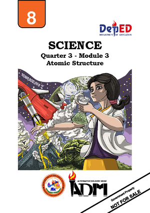 SCI8-Q3- Module 3 - Science Quarter 3 - Module 3: Atoms - Inside Out 8 ...