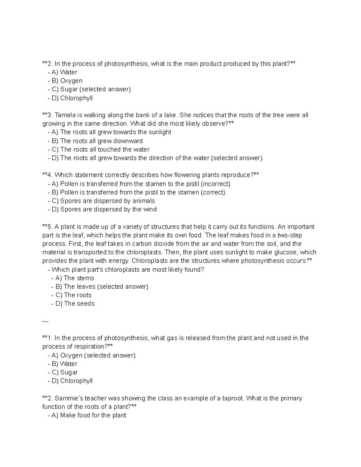 Science Exam - Plant and Animal Life Cycle Reviewer - Studocu