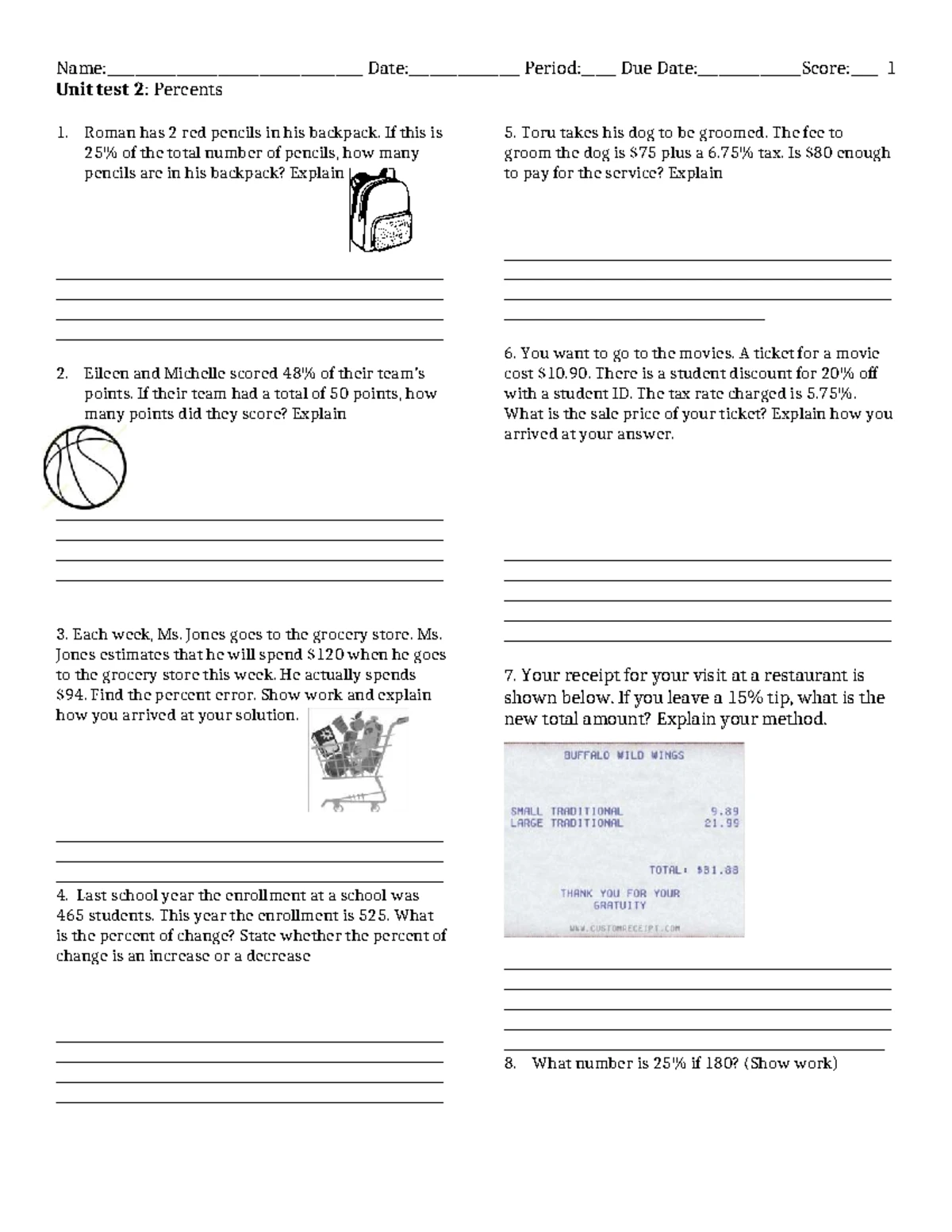 Linear vs. Exponential Functions: Algebra I Review Packet - Studocu