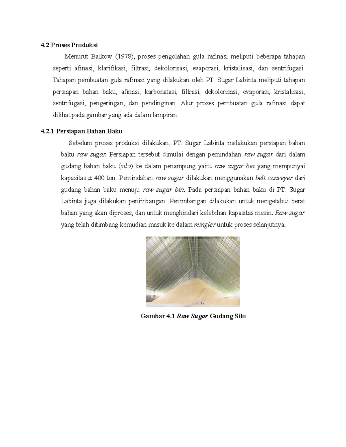 Laporan Kerja Praktik PT. Sugar Labinta - BAB 4 (part 2) - 4 Proses ...