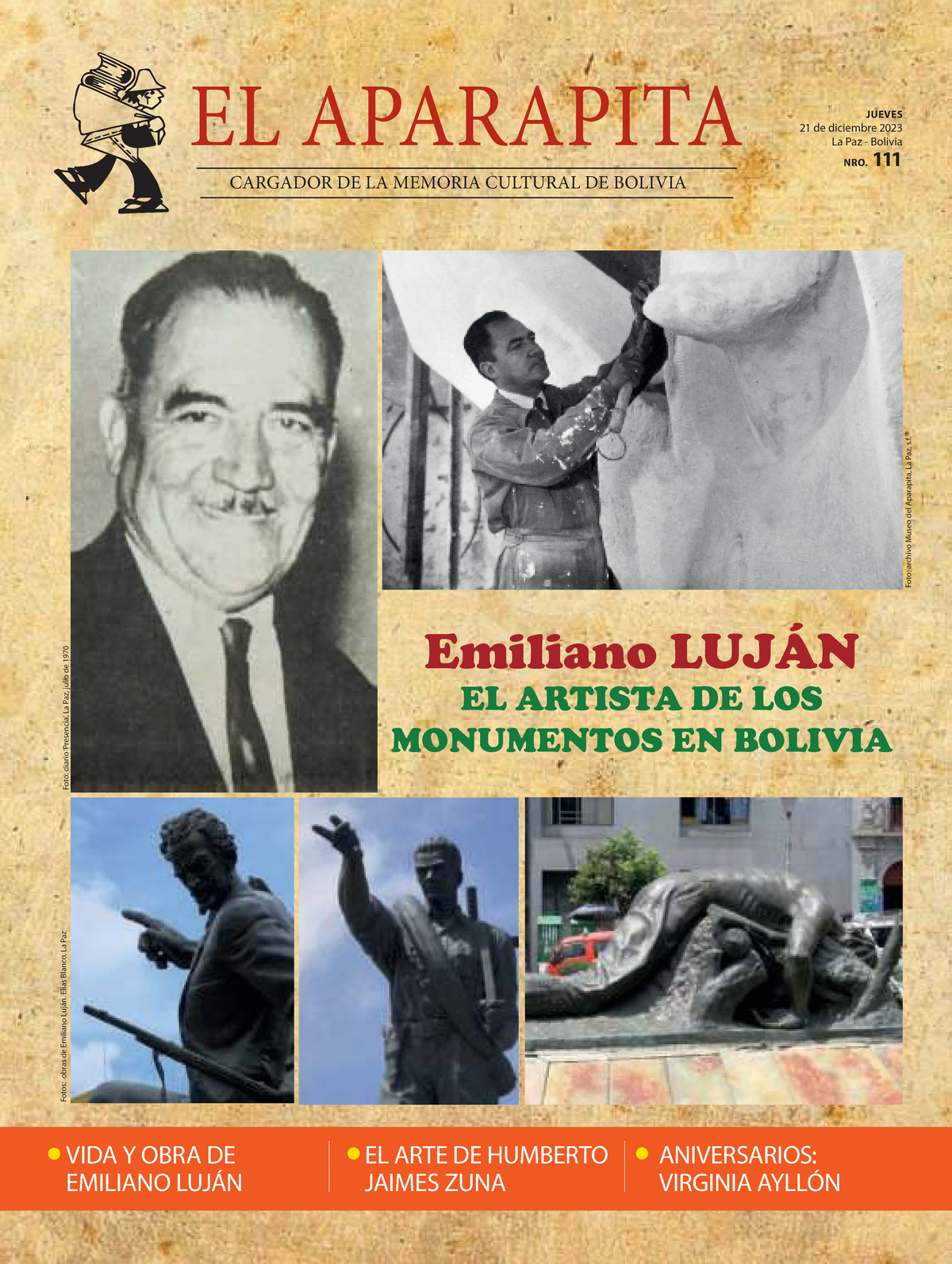 Vida y Obra de Emiliano Luján: Escultor Boliviano (Aparapita 111) - Studocu