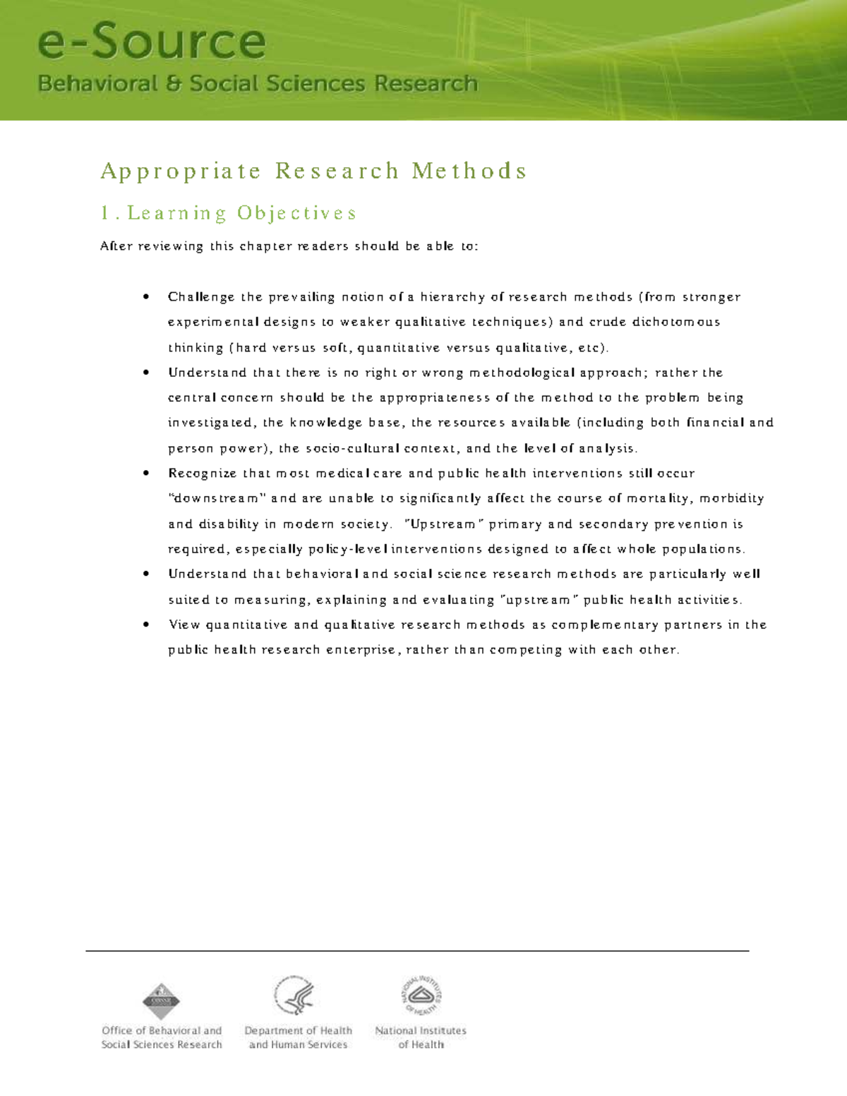 Appropriate Research Methods in Public Health: A Critical Analysis ...