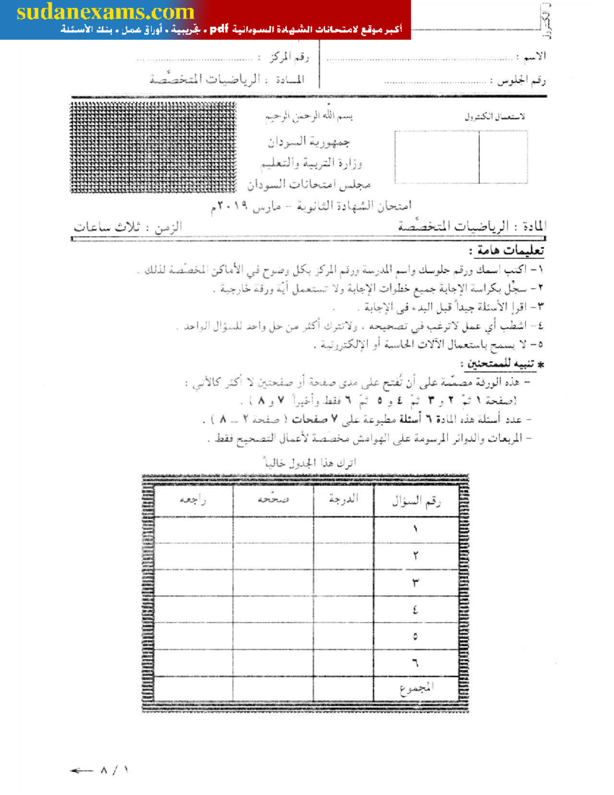 JEE Glugi Exam Notes - Sudan Exams (Course Code: 5,11,3) - Studocu