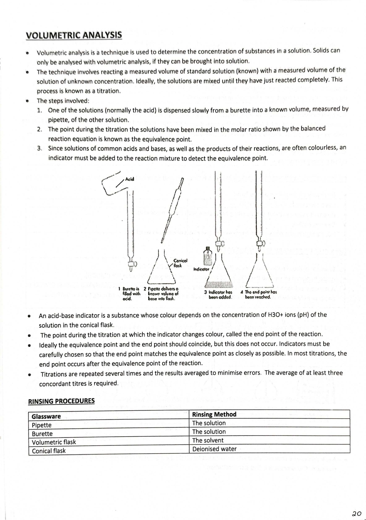 Short Notes on Volumetric Analysis (120725) - Studocu