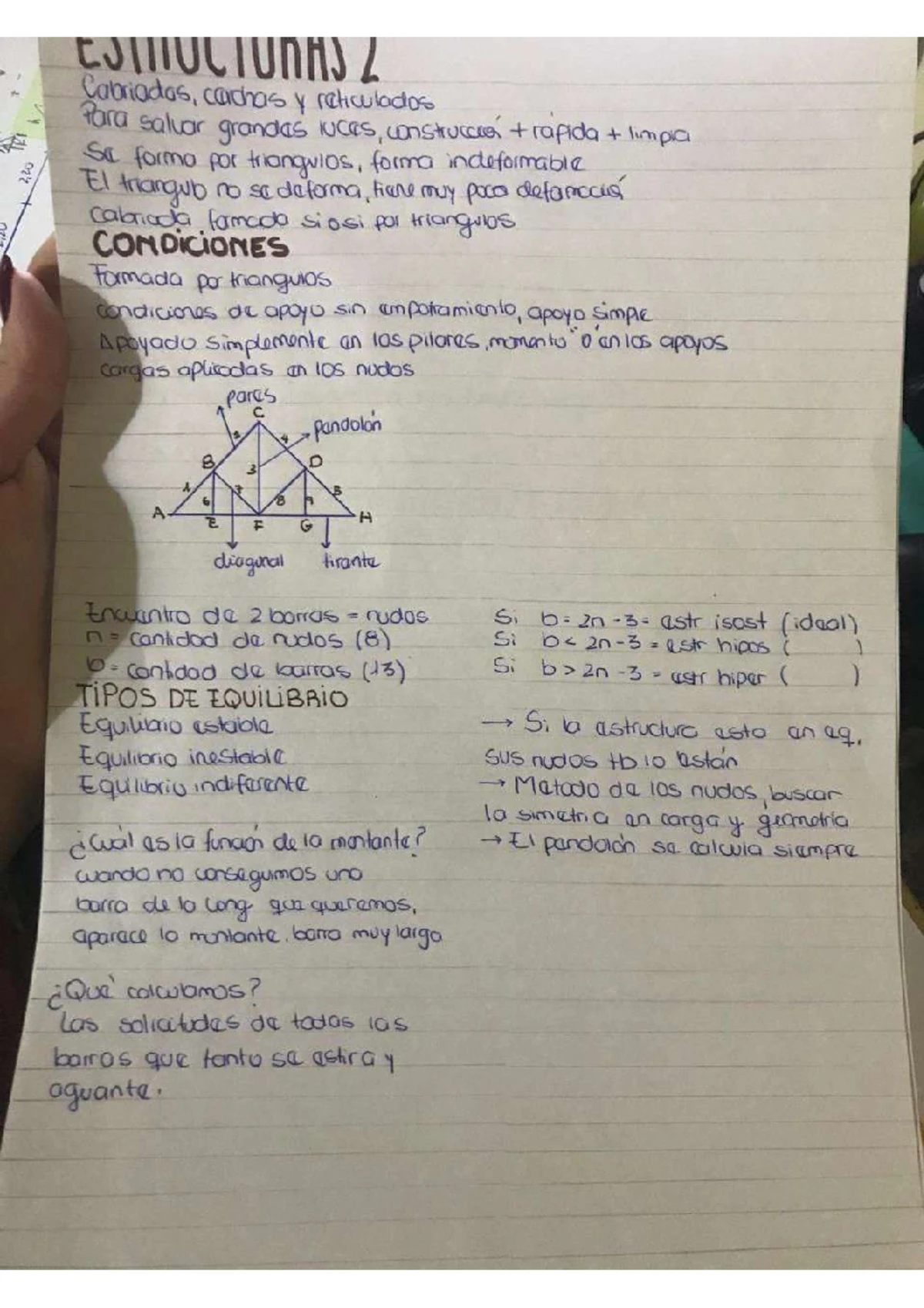Ejercicios de Cabriadas y Reticulados para Estructuras Estables - Studocu