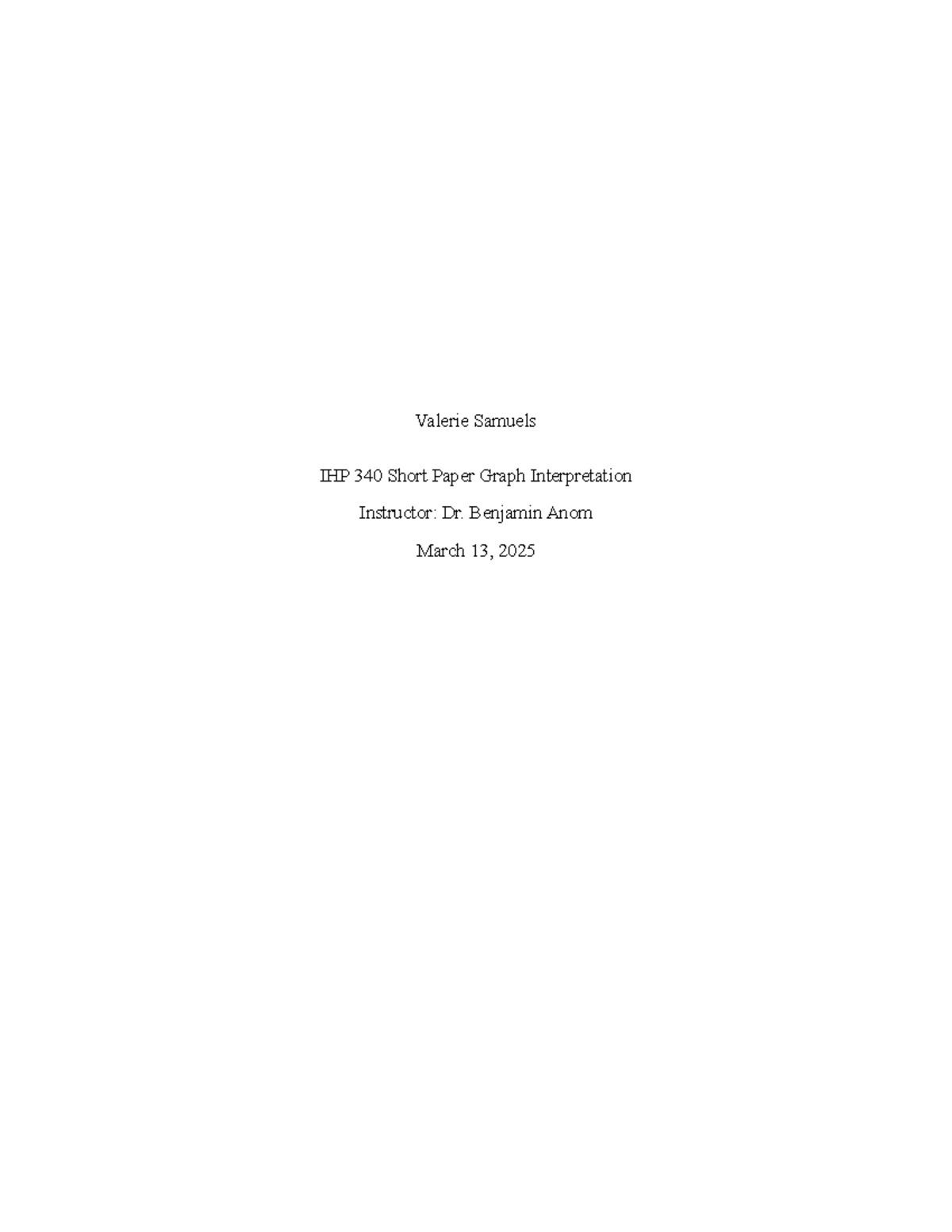 IHP 340 Short Paper: Graph Interpretation of U.S. Population Trends ...