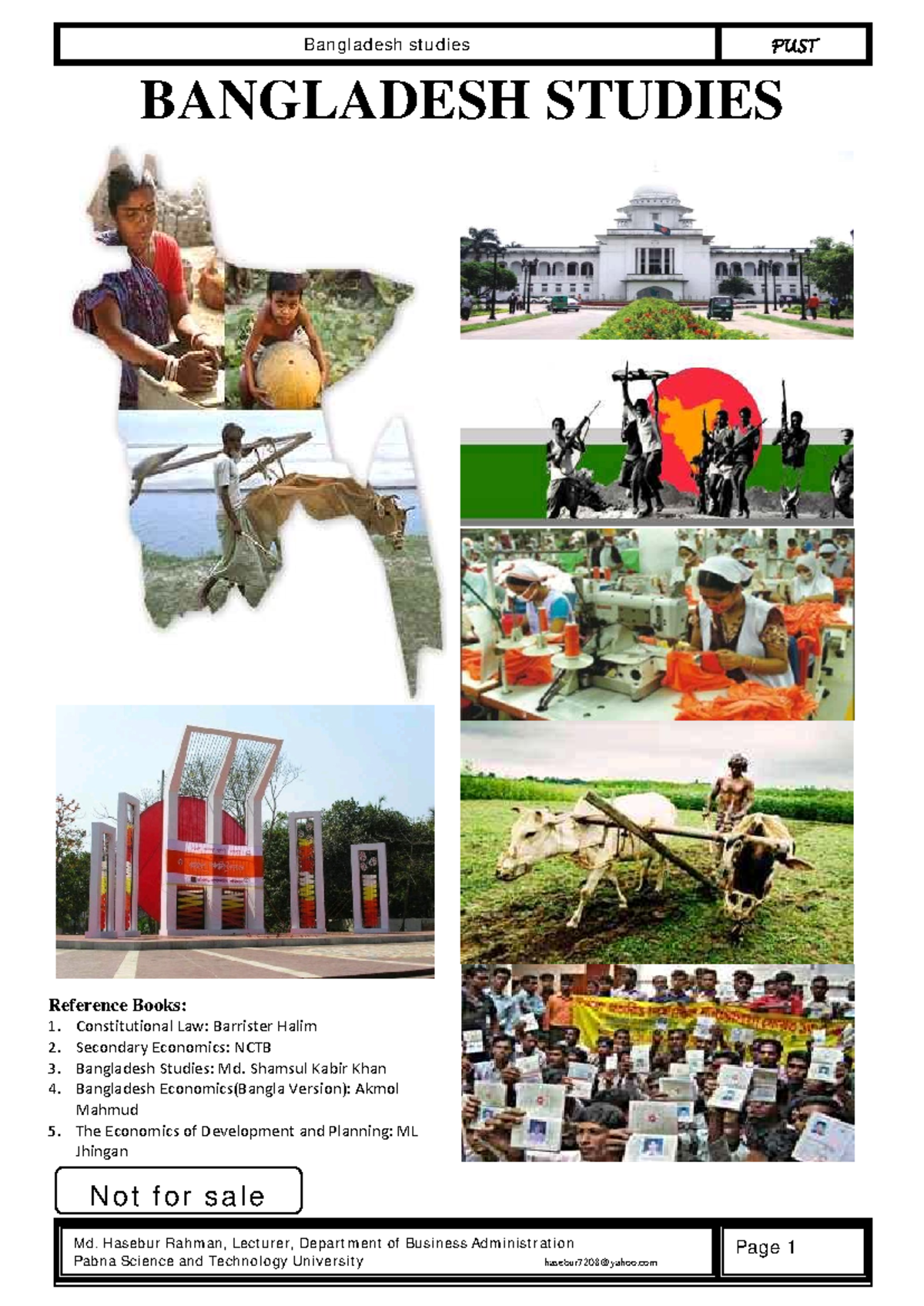 Bangladesh Studies: Government and Economy Overview (BDS 101) - Studocu
