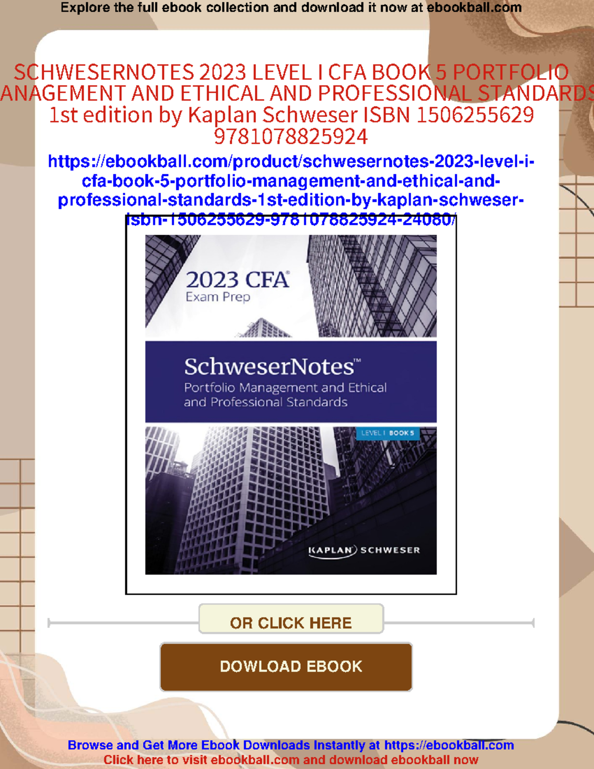 CFA 2023 Level I: Portfolio Management & Ethical Standards Overview ...