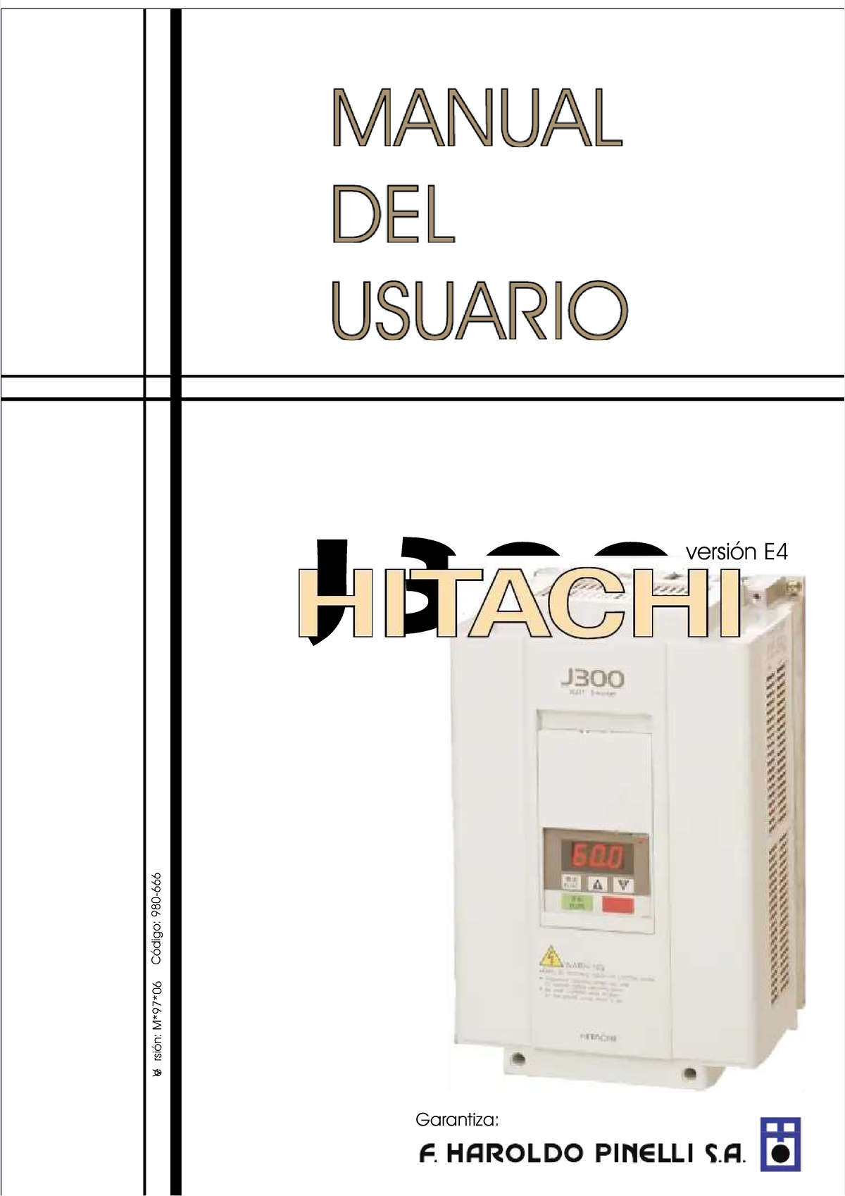 Manual del Usuario para Inverter J300E4 en Español - Studocu