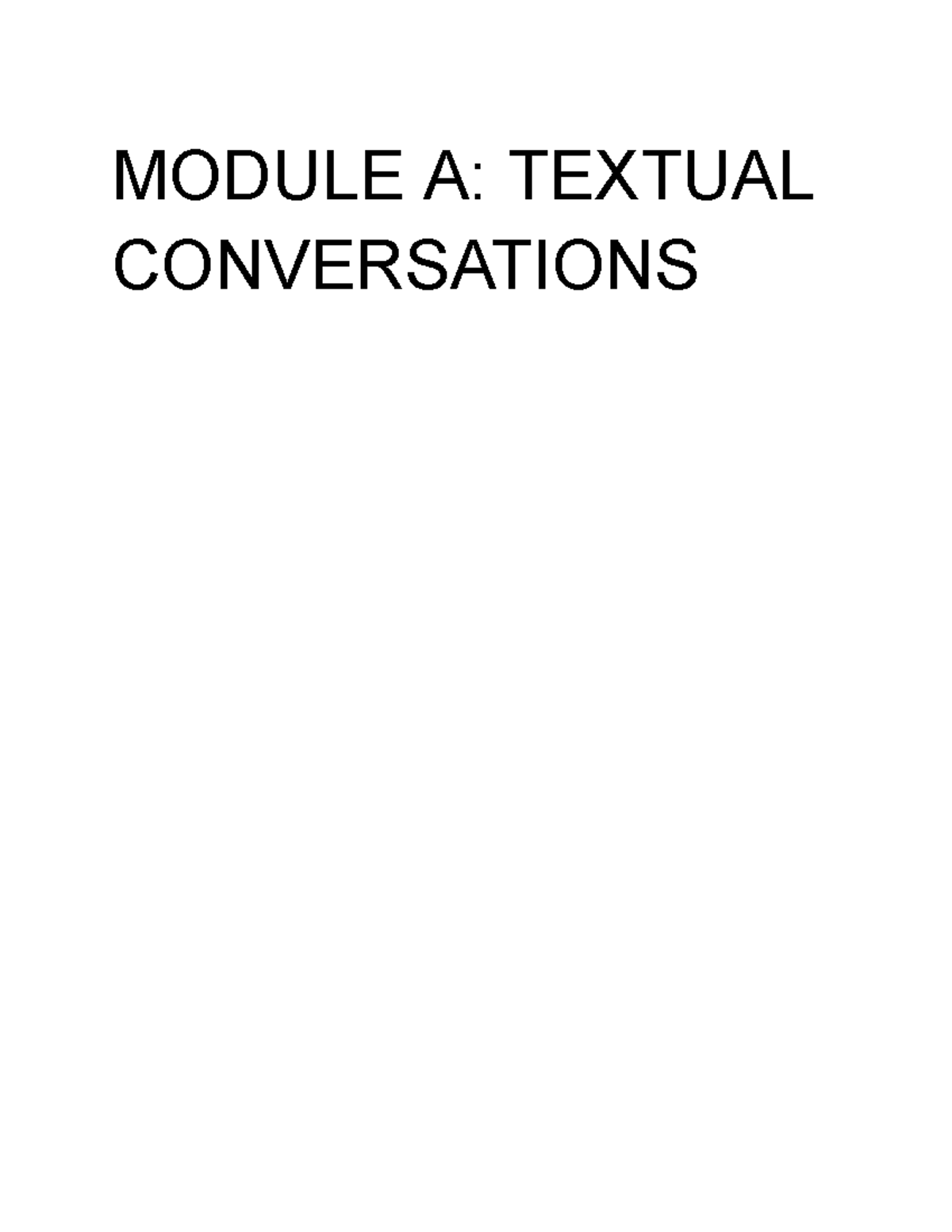 Module A: Textual Conversations on Richard III - HSC Notes 2024 - Studocu