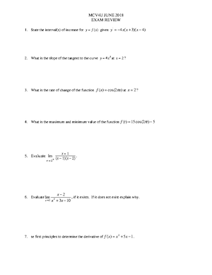 Pre-Calculus - Grade: 12 - High School - Canada - Studocu