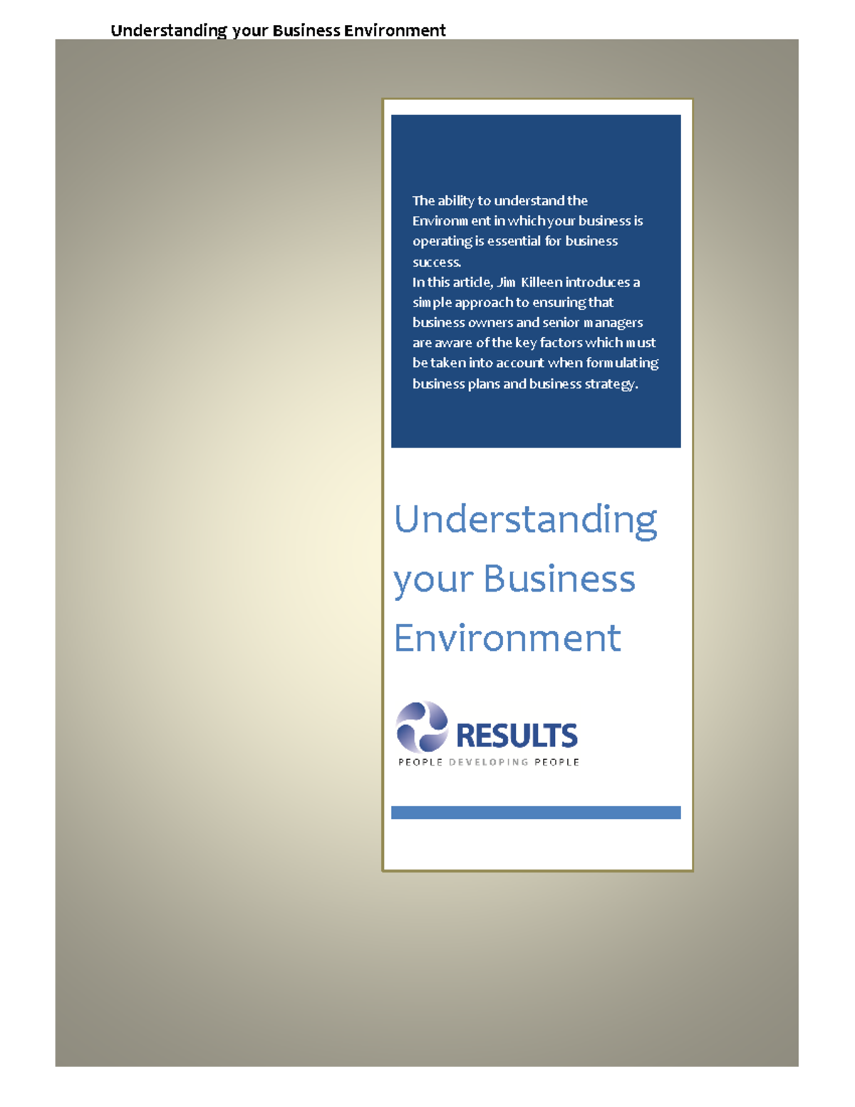 "Understanding Your Business Environment: Key Factors for Success ...