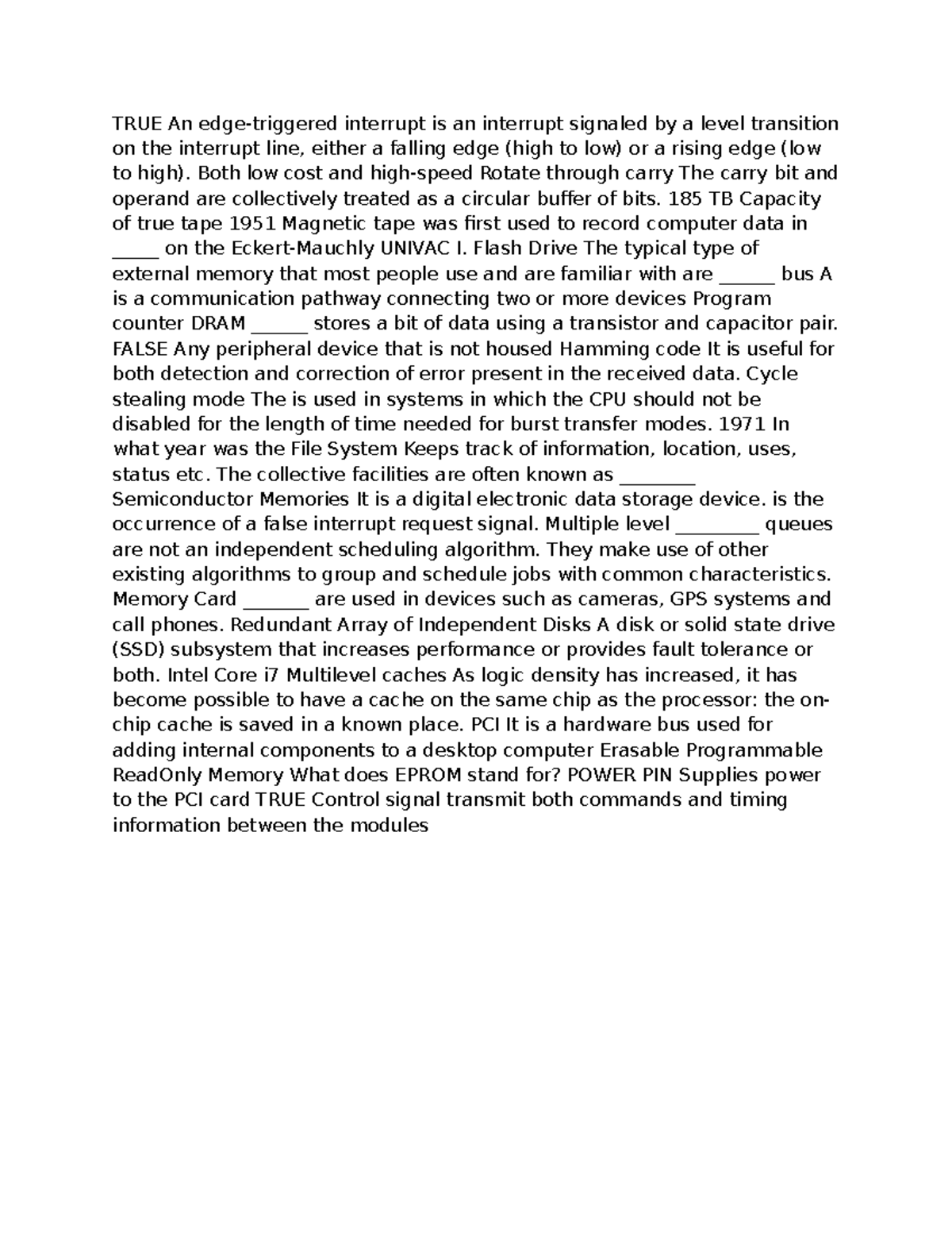 Computer Architecture: Key Concepts and Terminology Overview - Studocu