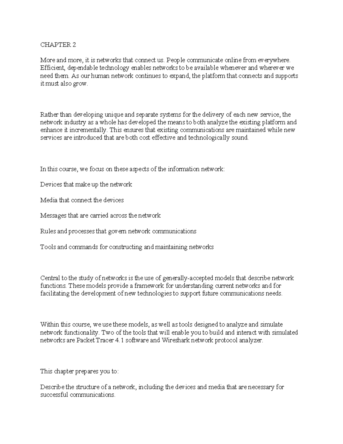 Chapter 2 CCNA - Understanding Network Communication and Protocols - Studocu