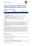 Enterprise Computing - Grade: 12 - New South Wales Higher School ...