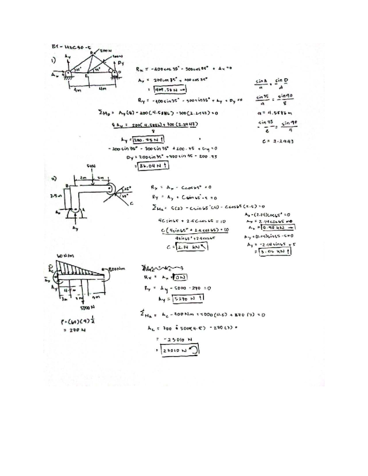 MEC30 - Problem Set 2 Solutions and Calculations - Studocu