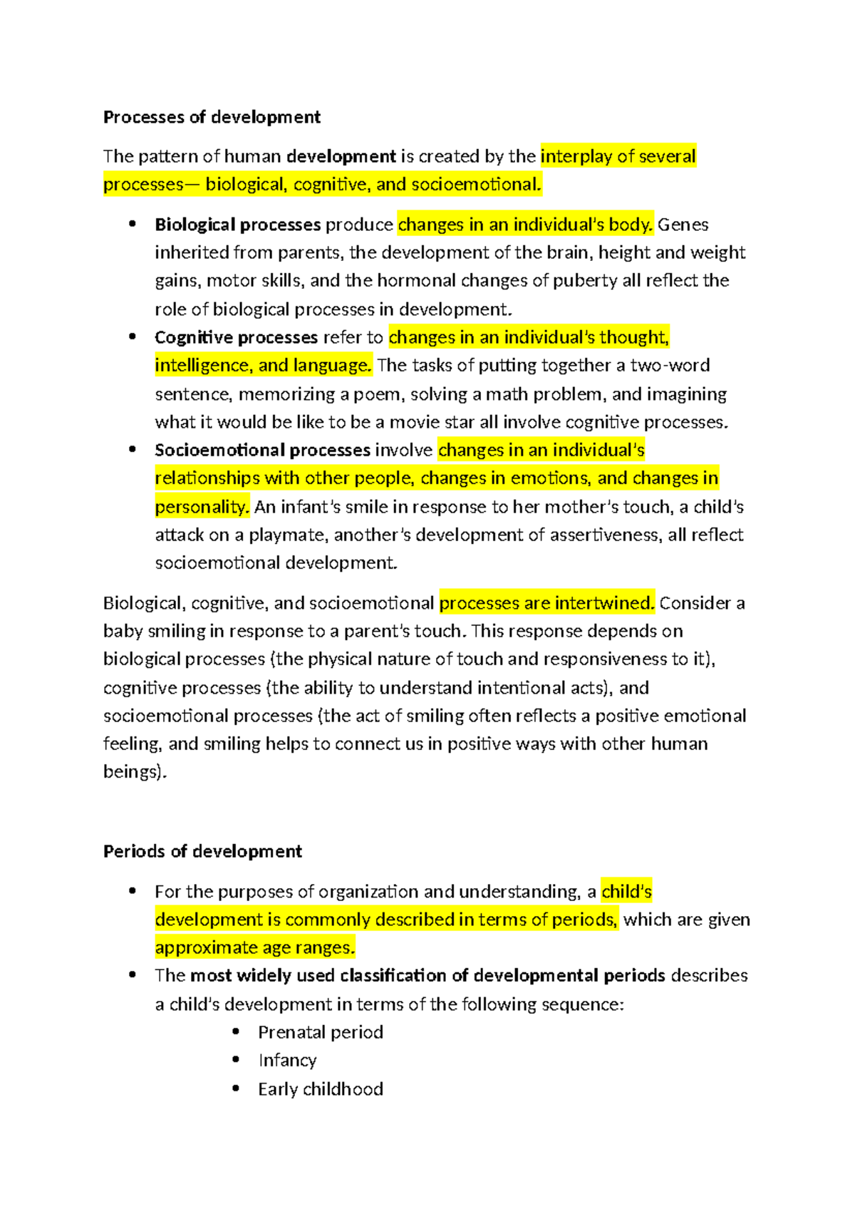 Mod 1 - Cognitive Psychology: Processes of Human Development - Studocu