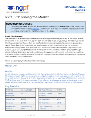Chapter 1 Lesson 4 - Dave Ramsey poster assignment - An asset is the ...