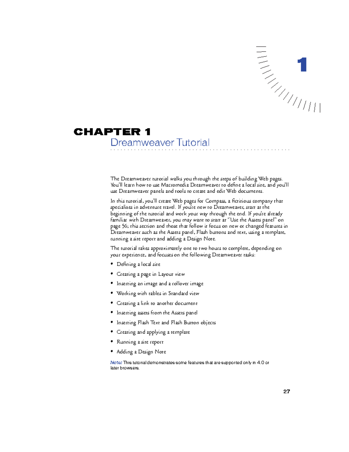Dreamweaver 4 tut - Information technology Fundamentals - 27 1 CHAPTER ...