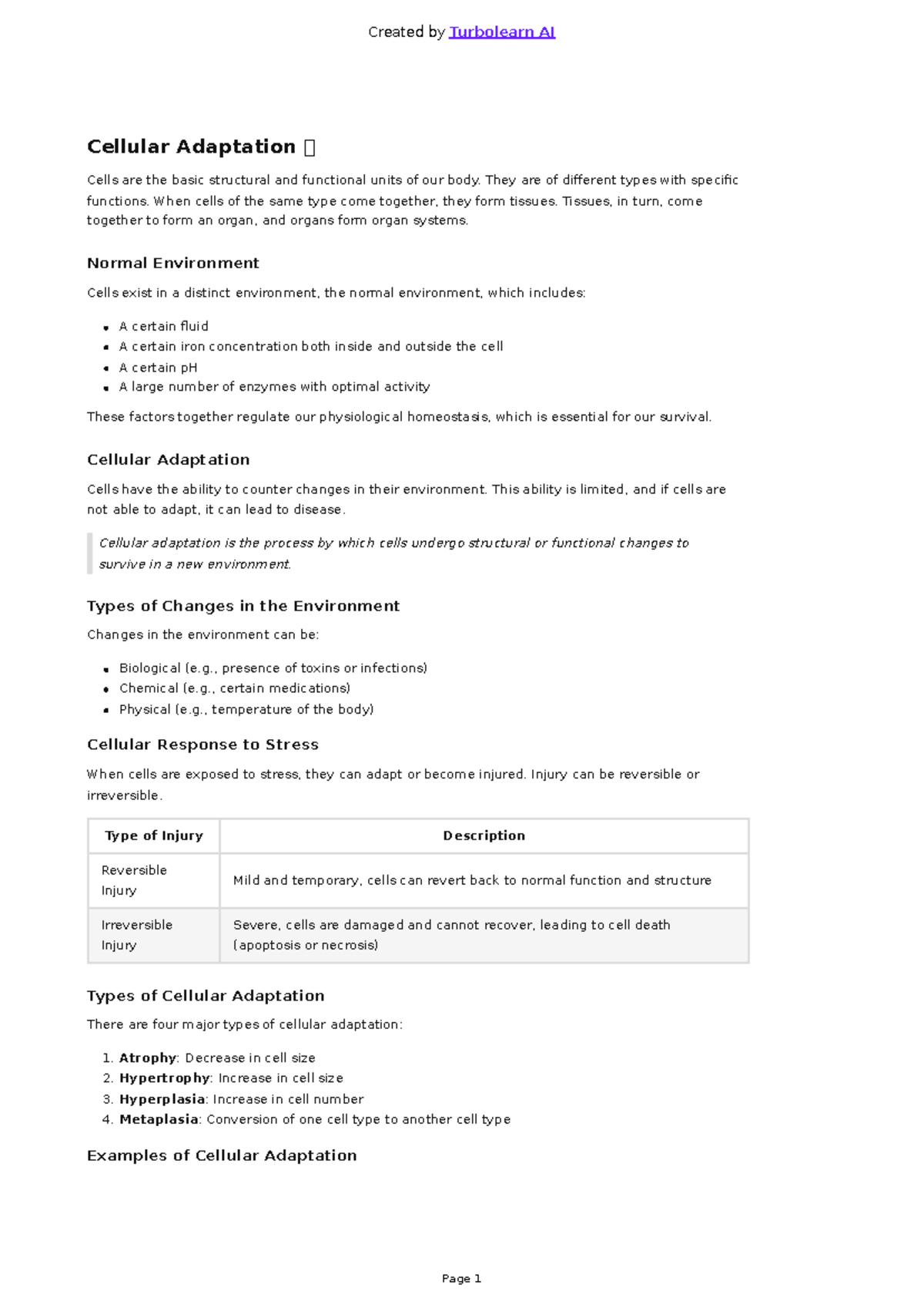 Understanding Cellular Adaptation and Atrophy - Cellular Adaptation ...