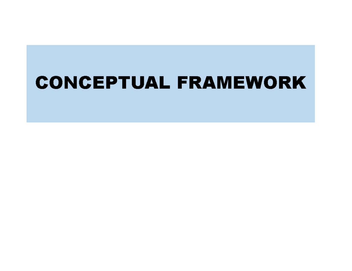 Conceptual Framework for Financial Reporting: Key Principles ...