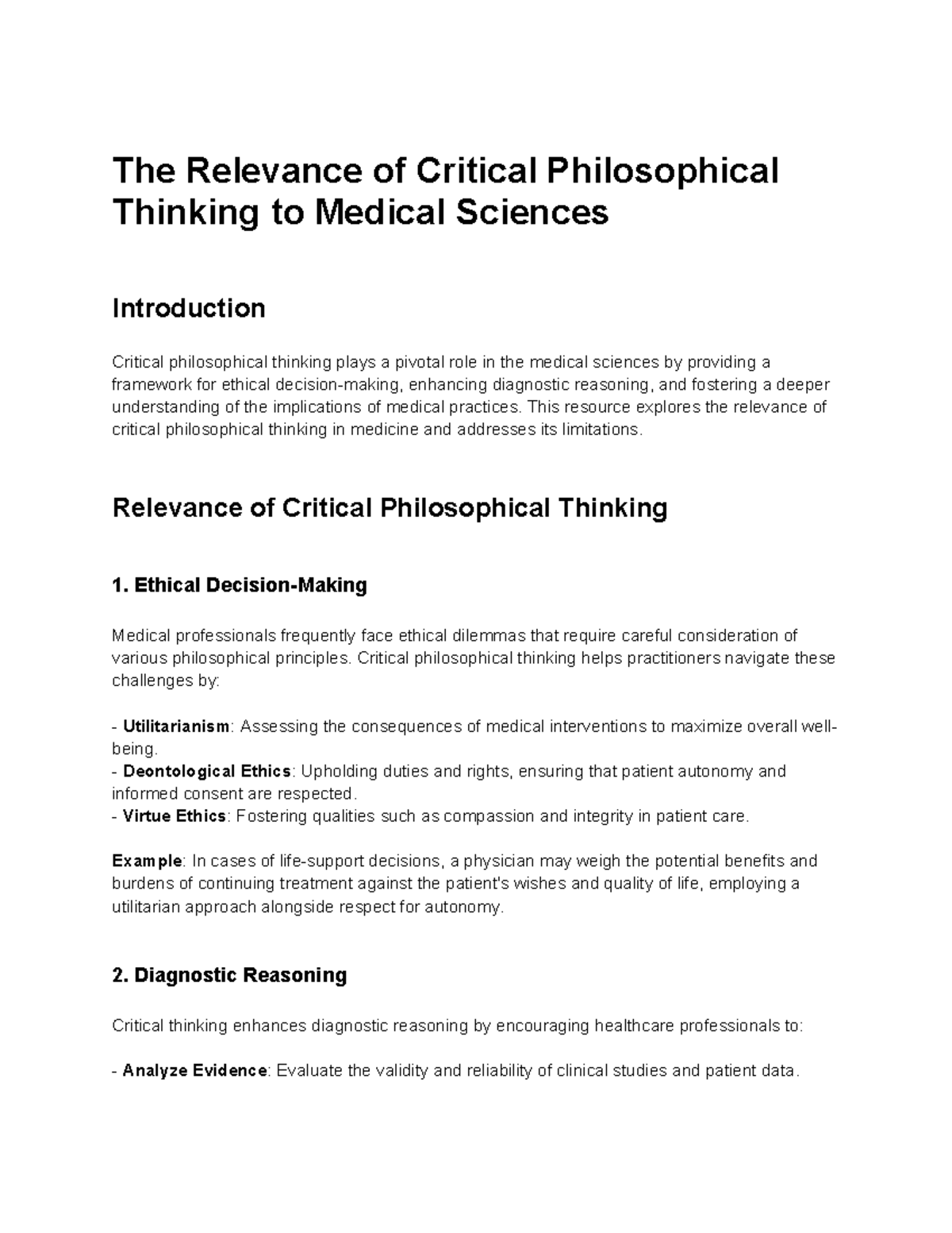 Untitled document - 2025-01-13T170549 - The Relevance of Critical Philosophical Thinking to ...