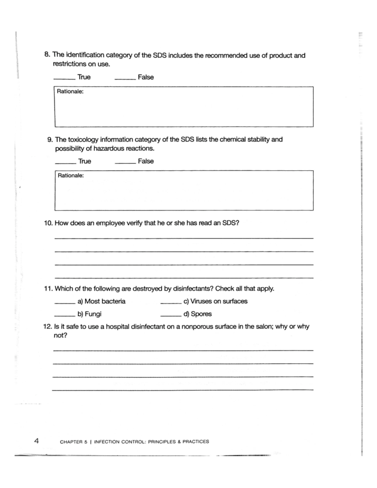 Chapter 5: Infection Control Principles & Practices Overview and Key ...
