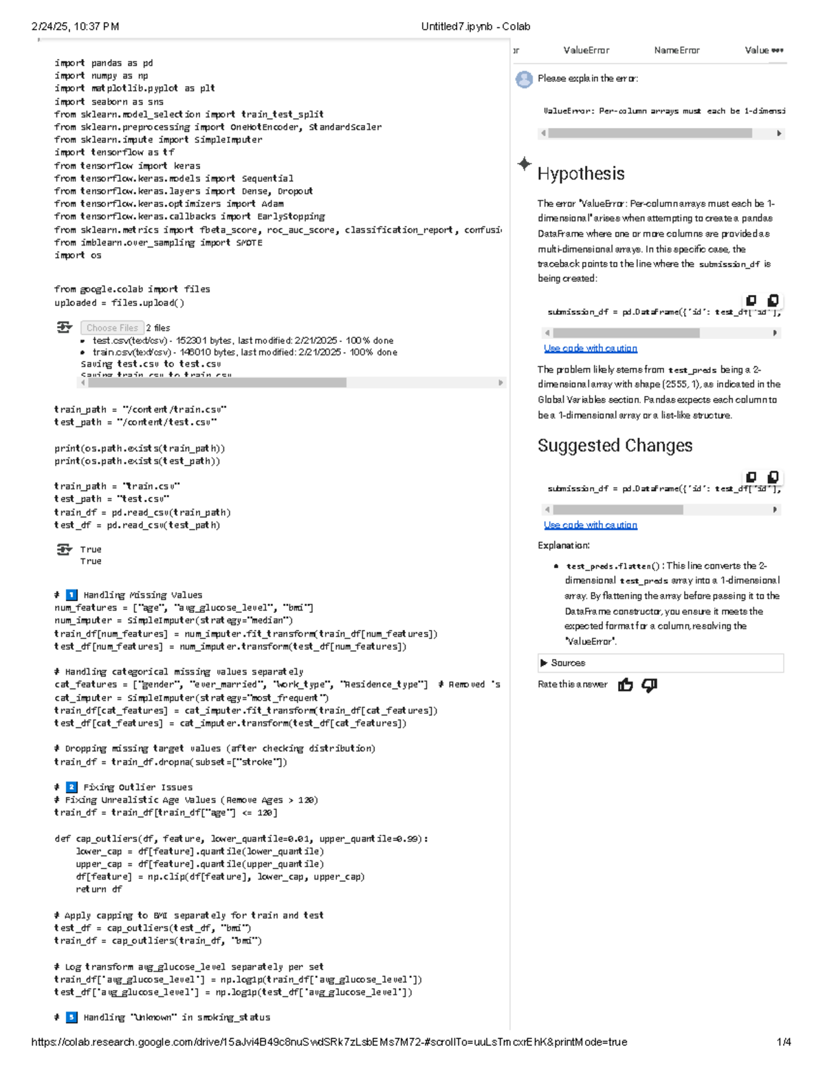 Neural Network 2 - Summary of Model Training and Error Handling Techniques - Studocu