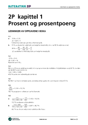 Eksempeloppgaver for Matematikk 1T - Eksamensforberedelse MAT09- - Studocu
