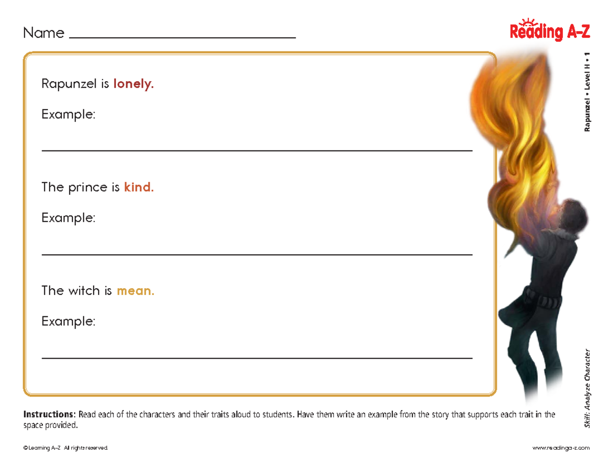H 51 Rapunzel Character Traits & Exclamatory Sentences Notes - Studocu