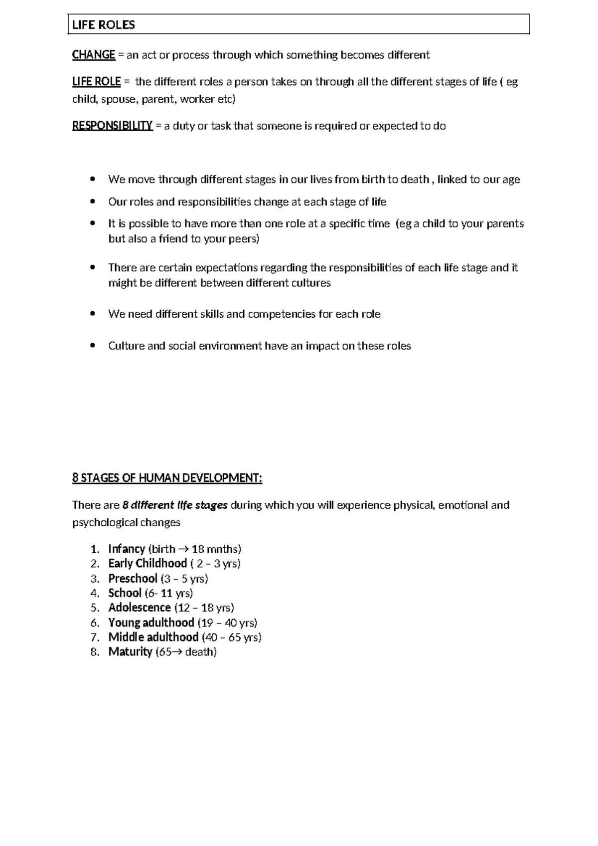 Life Orientation Term 3 & 4: Understanding Life Roles ...