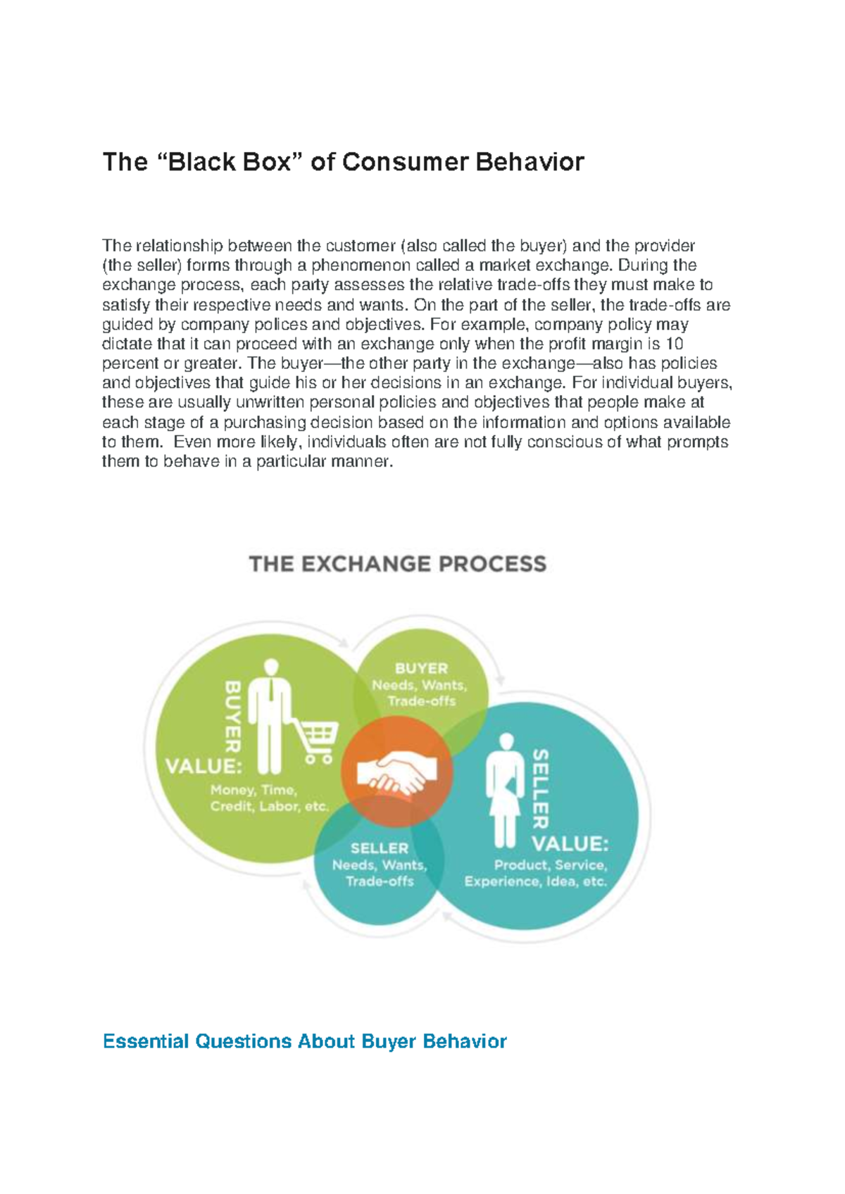 Black Box Model - prof.bandhopadhaya - The “Black Box” of Consumer ...