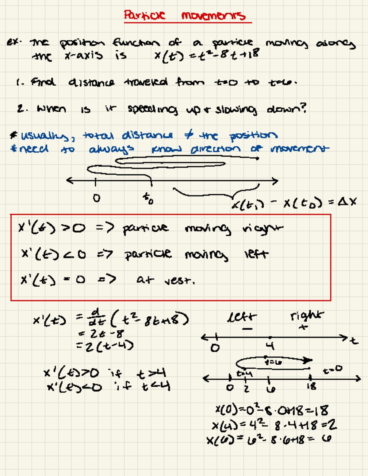 Particle Movements - Purpose behind derivatives - Partick movements ex ...