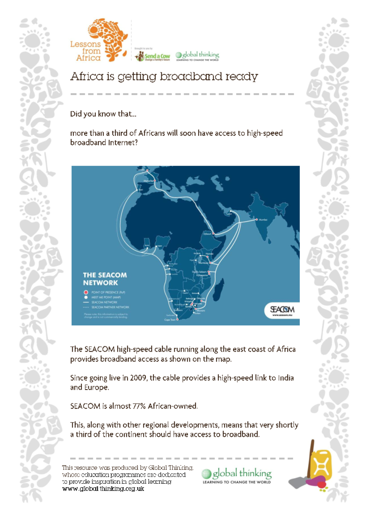 Africa Misconceptions - Lessons from Africa Send a Cow global thinking ...