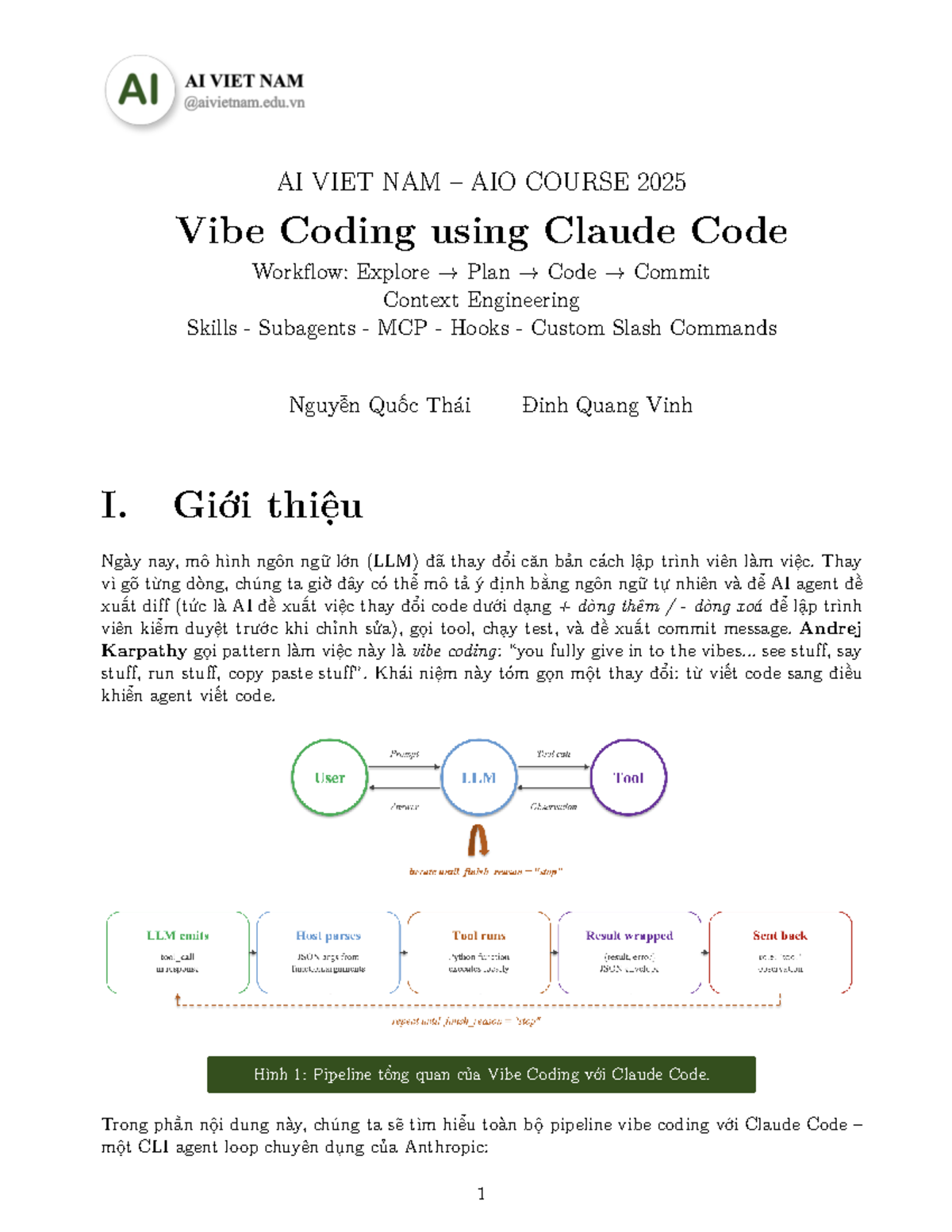 Vibe Coding with Claude Code: AIO2025 Course Overview - Studocu
